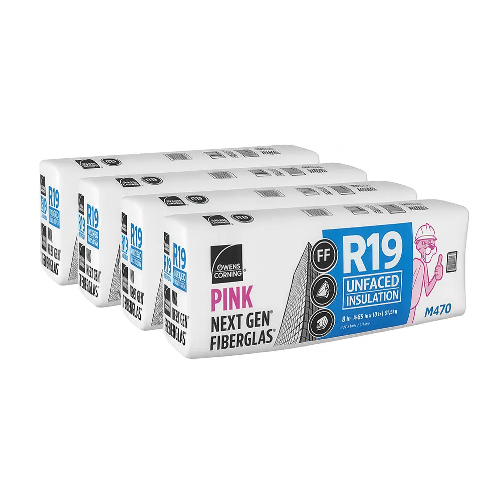 Owens Corning R‑19 Unfaced Fiberglass Batt Insulation (Bundle) – Duramor